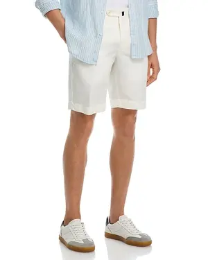 SLOWEAR Incotex Linen & Cotton Garment-dyed Chino Shorts - White