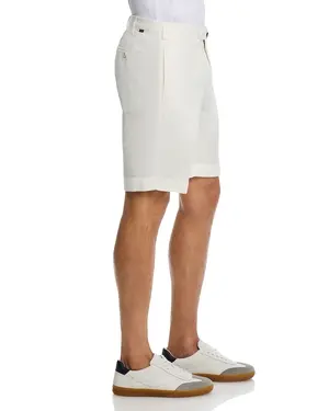 SLOWEAR Incotex Linen & Cotton Garment-dyed Chino Shorts - White