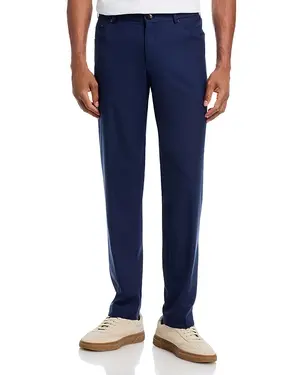 PT TORINO Wool Serge 160's Slim Fit Five Pocket Pants - Blue