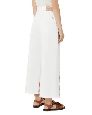 Max Mara Wide-leg Embroidered Pants
