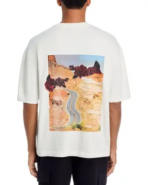 Hugo Domans Oversized Fit Floral Logo T-shirt