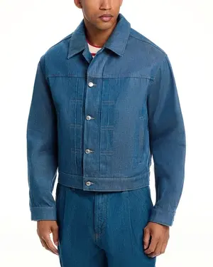 Hugo Regular Fit Denim Jacket - Dark Blue