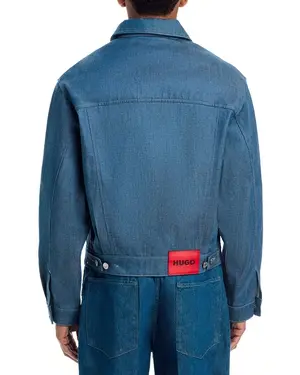 Hugo Regular Fit Denim Jacket - Dark Blue