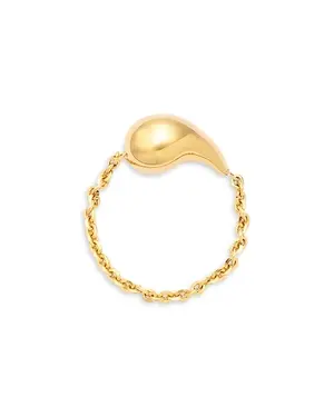Bottega Veneta Drop Chain Ring - Yellow