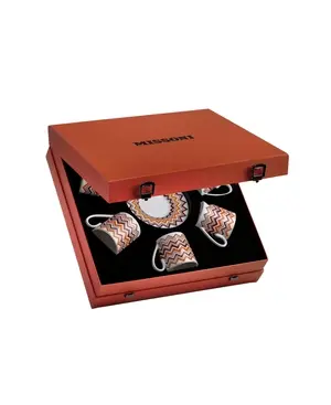 Missoni Iconic Coffee Cup & Saucer, Set Of 6