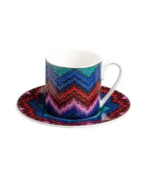 Missoni Starlight Coffee Cup & Saucer, Set Of 2 - Multicolor