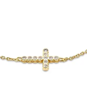 Kendra Scott Cross Crystal Bracelet - Gold