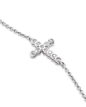 Kendra Scott Cross Crystal Bracelet - Rhodium