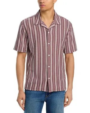 Madewell Florence Cuban Collar Shirt - Chalked Fig