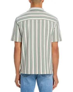 Madewell Florence Cuban Collar Shirt - Frosted Cypress