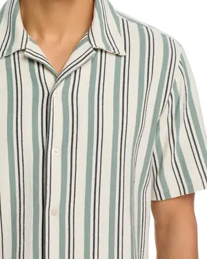 Madewell Florence Cuban Collar Shirt - Frosted Cypress