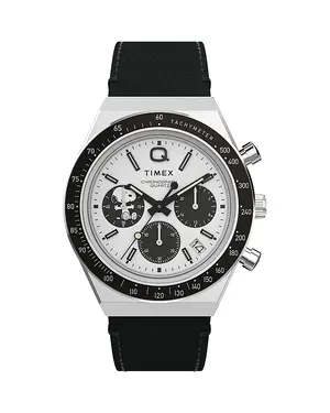 TIMEX Q X Peanuts Snoopy Chronograph 40mm - Black
