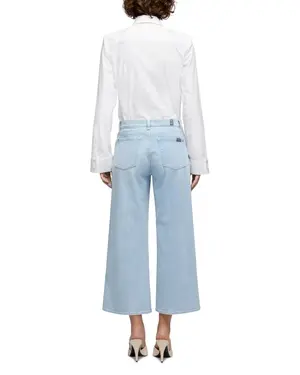 7 For All Mankind Petites Lotta Wide Ankle Jeans - Dewdrop