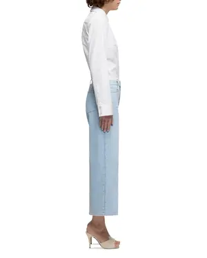 7 For All Mankind Petites Lotta Wide Ankle Jeans - Dewdrop