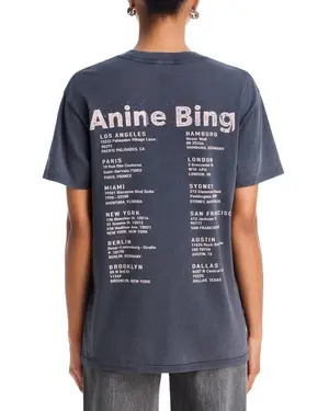 ANINE BING Cade Smiley Tee - Grey