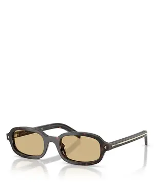Prada Pr Oval Sunglasses - Light Brown