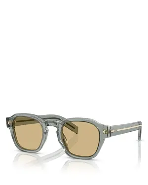 Prada Round Frame Sunglasses - Light Brown