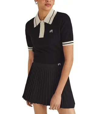MALBON Mikayla Wool & Cashmere Knit Polo