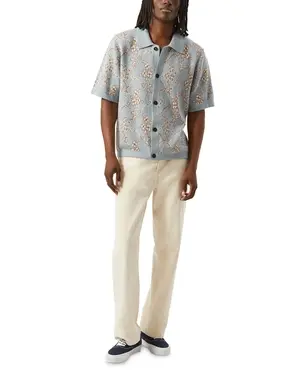 CORRIDOR Relaxed Fit Trellis Knit Shirt
