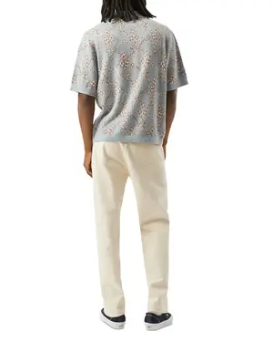 CORRIDOR Relaxed Fit Trellis Knit Shirt