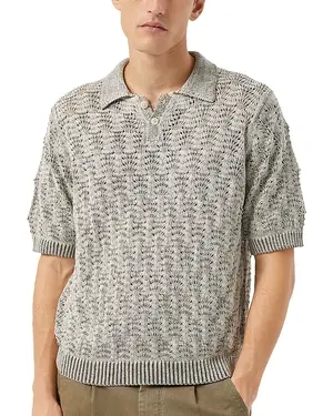 CORRIDOR Relaxed Fit Cable Lace Polo