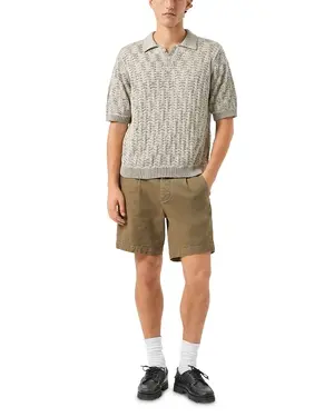 CORRIDOR Relaxed Fit Cable Lace Polo
