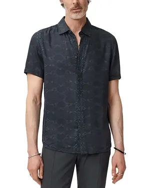 John Varvatos Loren Short Sleeve Shirt - Black