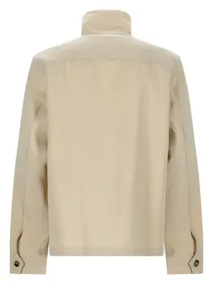 Paul Smith Zip-up Overshirt - Beige