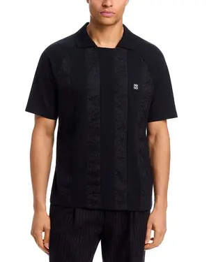 Hugo Dromos Stripe Polo Shirt - Black