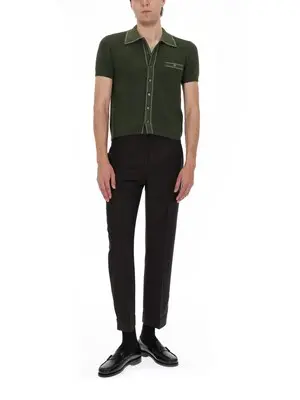 Versace Camicia In Maglia Di Cotone