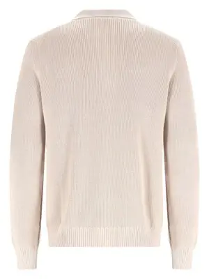 FAY Cotton Knit Cardigan - Beige