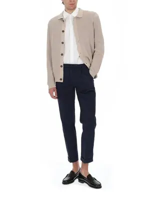 FAY Cotton Knit Cardigan - Beige