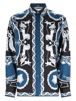 Versace Printed Silk Shirt - Multicolour