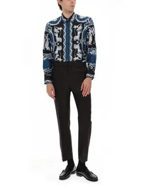Versace Printed Silk Shirt - Multicolour