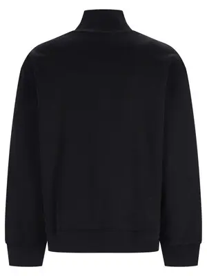 Maison Kitsuné Felpa "fox Head" Con Zip - Black