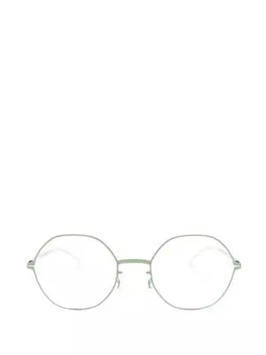 Mykita Eilish Geometric-Frame Glasses Green