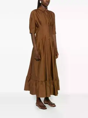 Max Mara Ruffled-hem Maxi Dress