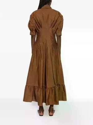 Max Mara Ruffled-hem Maxi Dress