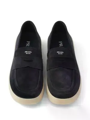 Prada Suede Loafers - Blue