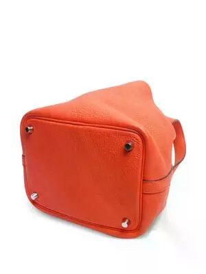 Hermès 18 Picotin Leather Tote - Orange