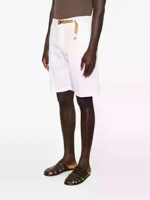 WHITE SAND Elasticated-waistband Shorts - White