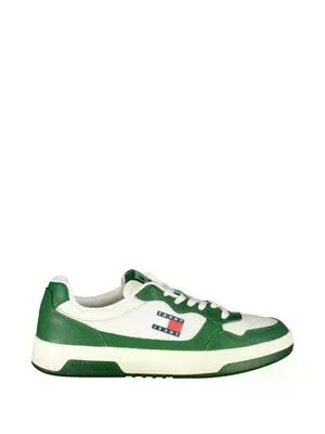 Tommy Hilfiger Logo Patch Panelled Sneakers - Green