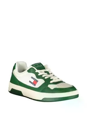Tommy Hilfiger Logo Patch Panelled Sneakers - Green
