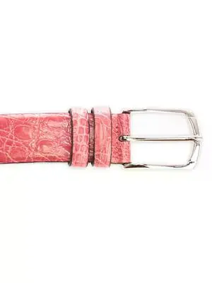 ANDREA D'AMICO Crocodile-effect Belt