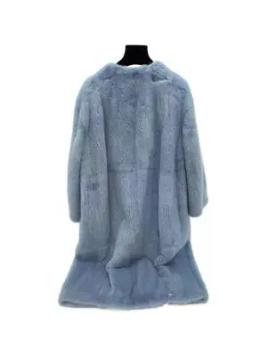 Prada Faux-fur Collarless Coat