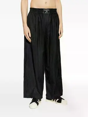 Adidas Chavarria Pinstripe Wide-leg Trousers