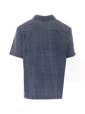 DUNST Holiday Check Shirt - Blue