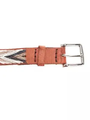 Aspiga Bead-embellished Leather Belt