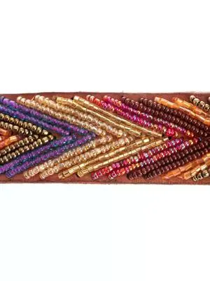 Aspiga Arrow Bead-embellished Leather Belt