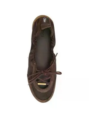 Chloé Kick Lace-up Ballet Flats